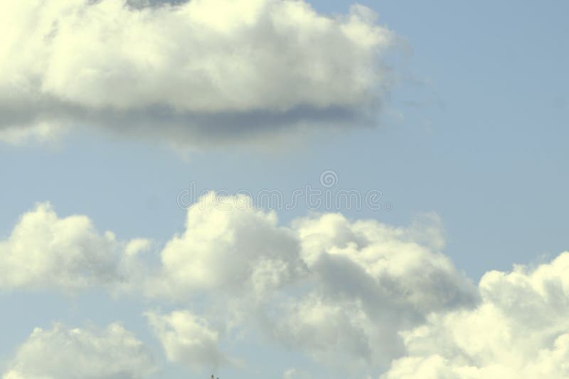 Background of Blue Sky with Few Clouds . Stock Photo - Image of ...