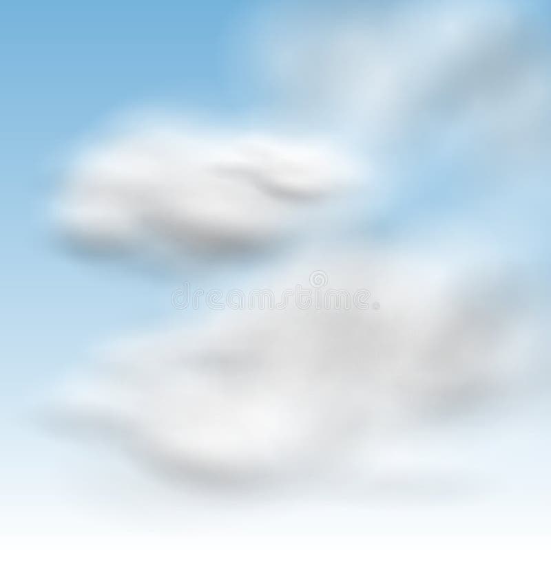 Background Blue Sky Fluffy Clouds Stock Vector - Illustration of ... Background Blue Sky Fluffy Clouds Stock Vector - Illustration of ...