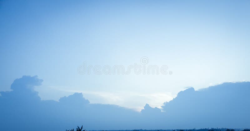 Background of Blue Sky and Shape of Clouds in Afternoon Stock Photo ...