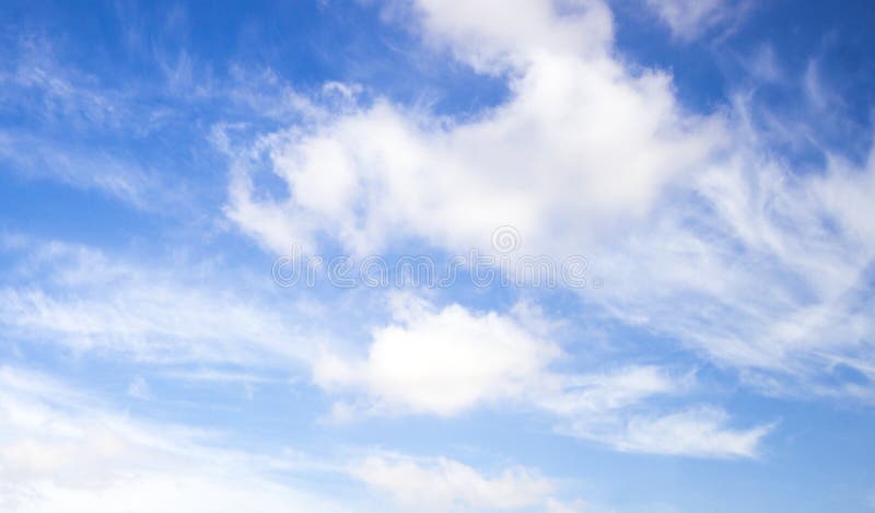 Background of Blue Sky with Space for Text Stock Photo - Image of dream ...