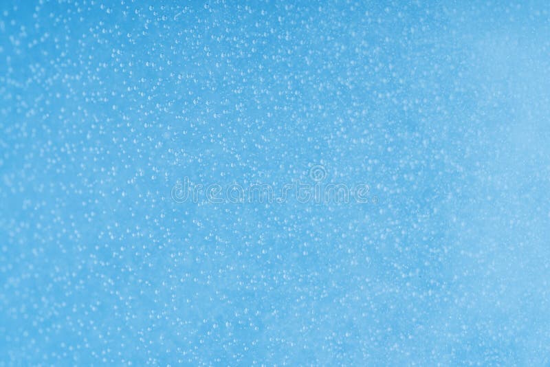 Background Blue of Small Hydrogen Bubbles in Water Stock Image - Image ...