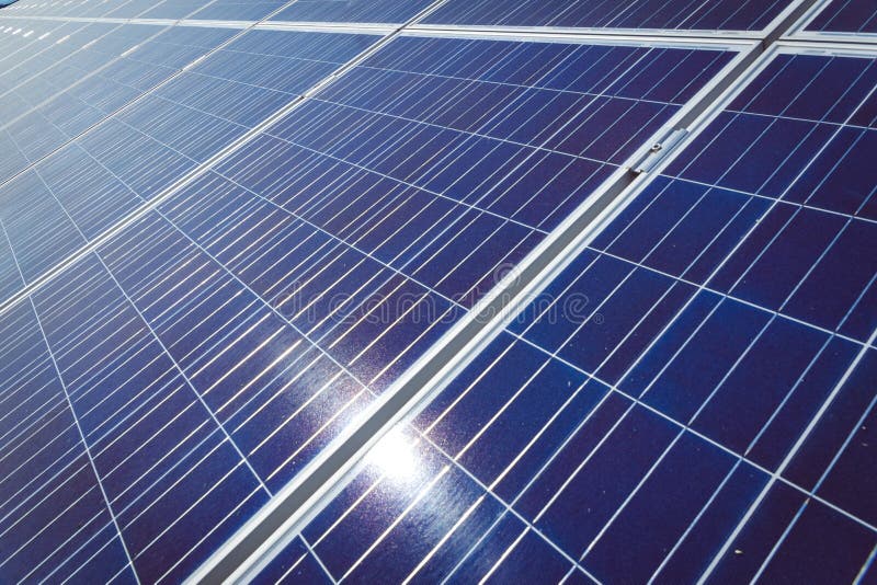 Background of Blue Solar Panels Stock Photo - Image of panel, global ...