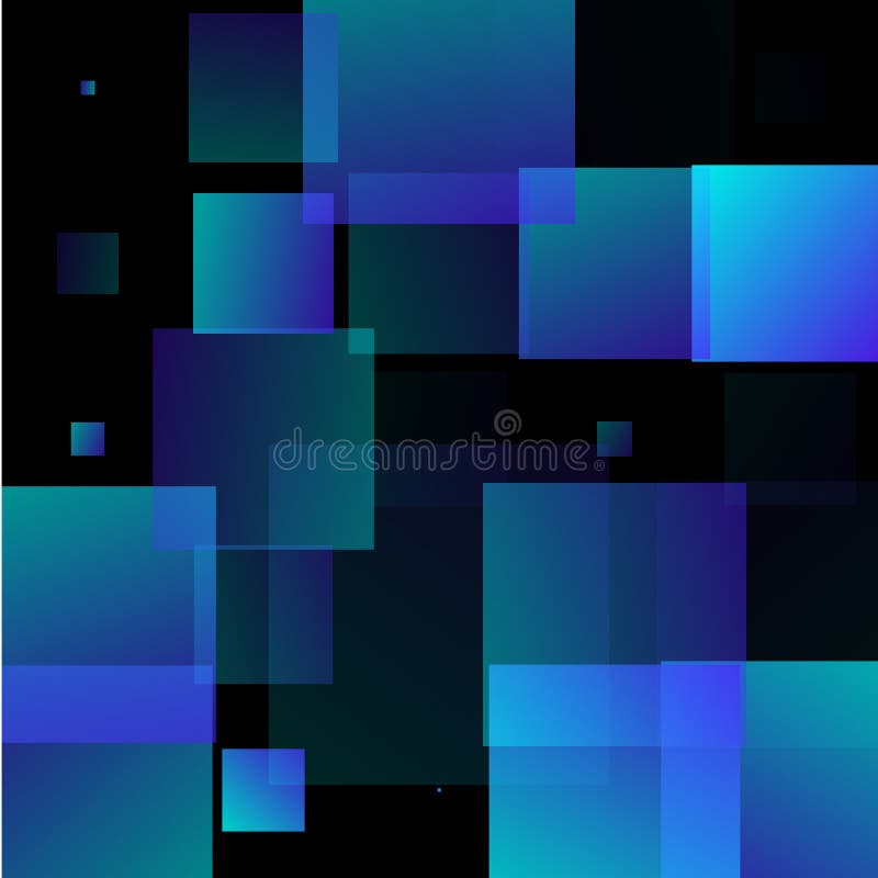Background with Blue Squares Stock Vector - Illustration of decorative ...