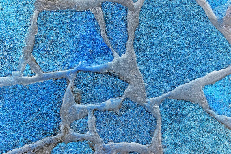 Background of Blue Stone Wall Texture Stock Image - Image of level ...