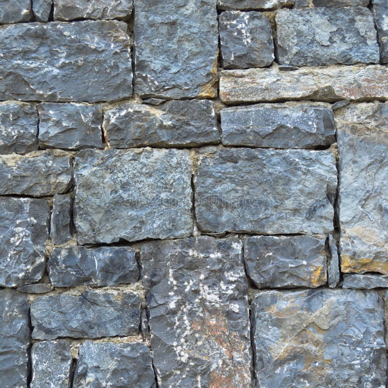 Fine cut blue stone wall stock image. Image of architectonic - 245275337