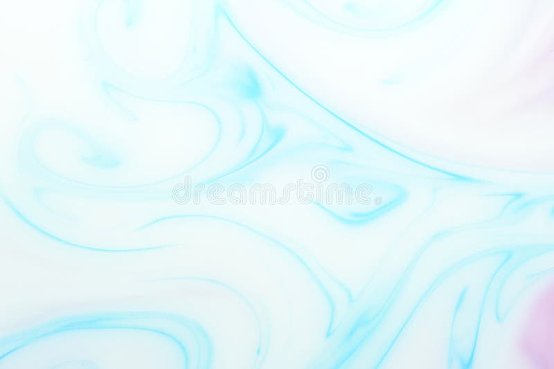 Background with Blue Streaks on White Milk. Marble Texture. Stock Photo ...