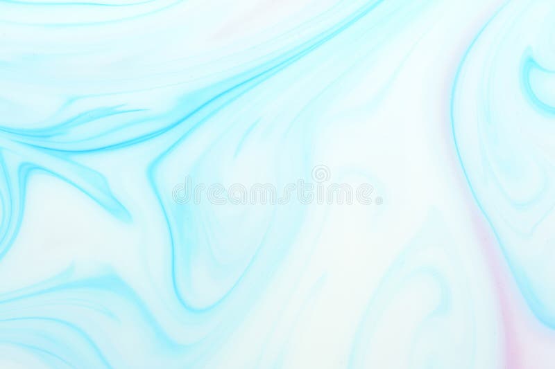 Background with Blue Streaks on White Milk. Marble Texture. Stock Image ...