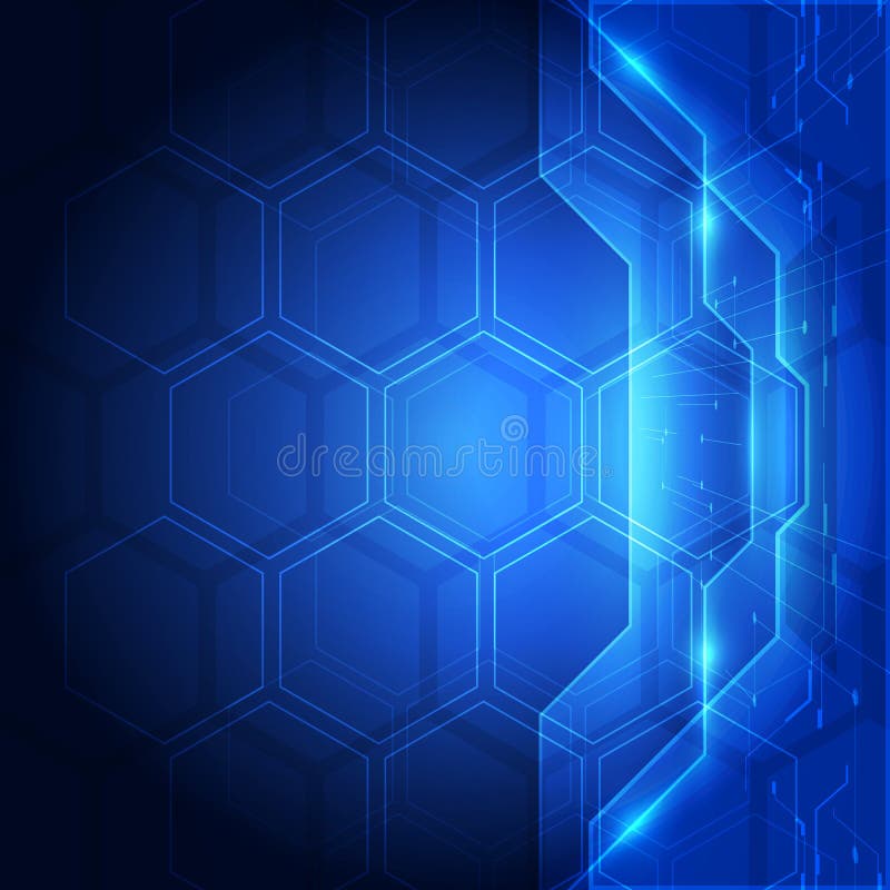 Background Blue Technology Concept for Website. Vector Illustration ...