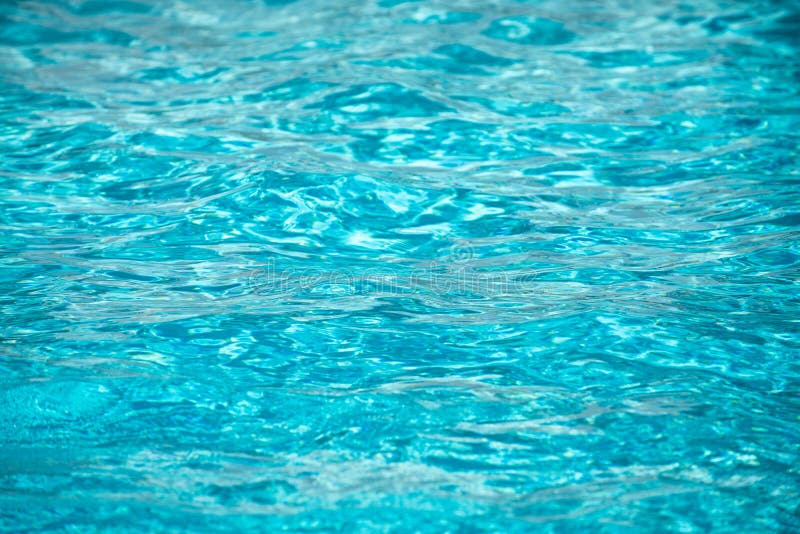 Background of Blue Water in Swimming Pool with Sun Reflection, Ripple ...