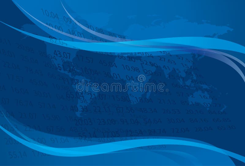 Background with Blue Wavy Elements - Vector Stock Vector - Illustration ...