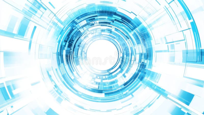 Background with Blue and White Colors of Technology Stock Illustration ...