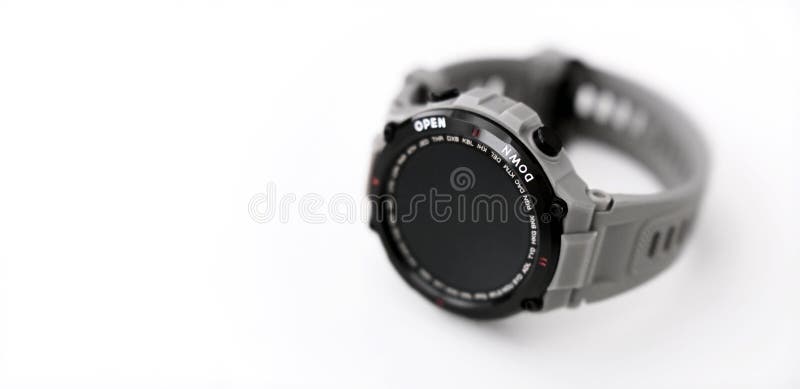Background, Blur, Out of Focus, Bokeh. Wireless Smart Watch Isolated on ...