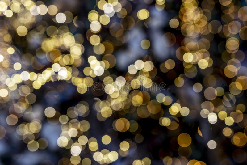 Background with Blurred Warm Glowing Christmas Lights Stock Image ...