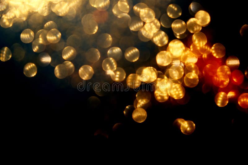 Background from Blurry Sparkles of Gold and Red. Bokeh Effect Stock ...