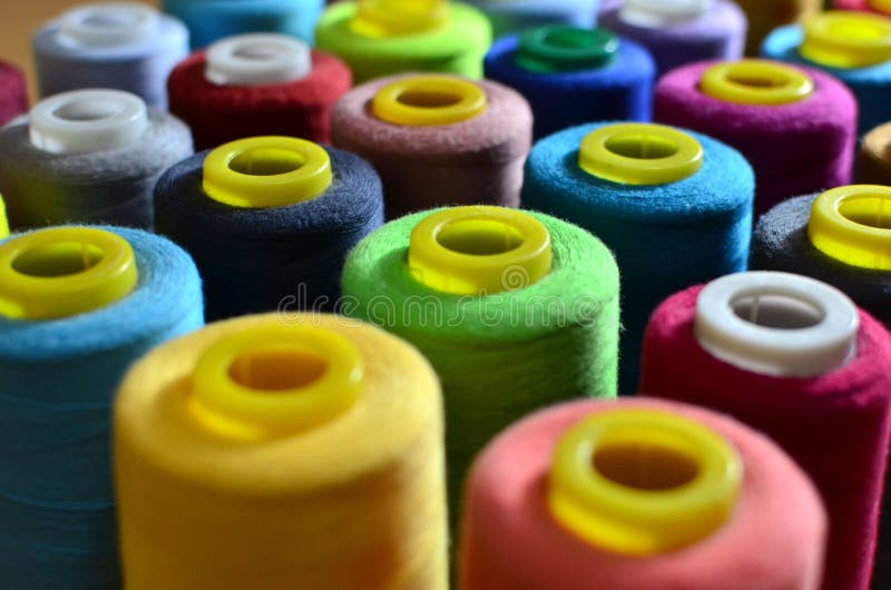 Bobbins and Sewing Instructions Stock Photo - Image of tape, needlework ...