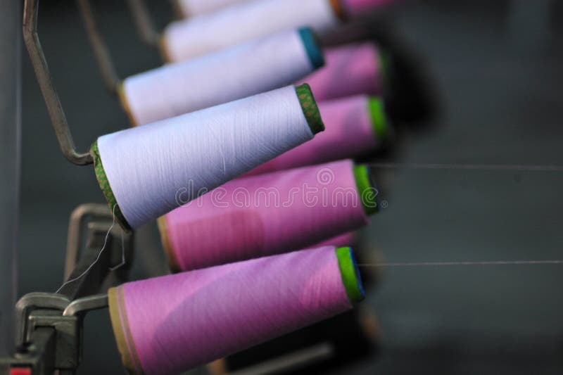Bobbins with Multicolored Threads for Sewing. Needlework, Sewing and ...