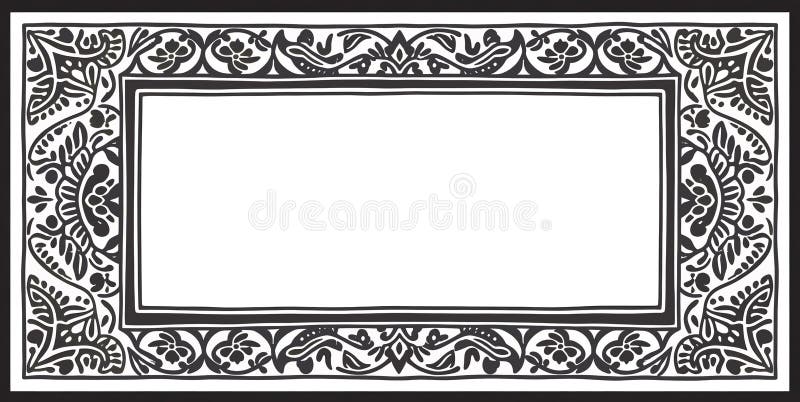 Background with Border and Frame for Design, Batik Design, Traditional ...