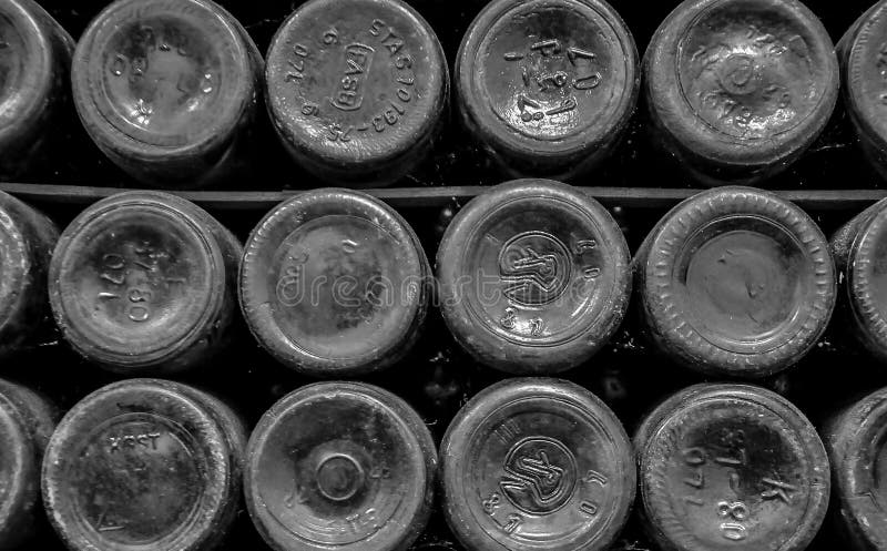 Background from Bottoms of Bottles Stock Image - Image of collection ...