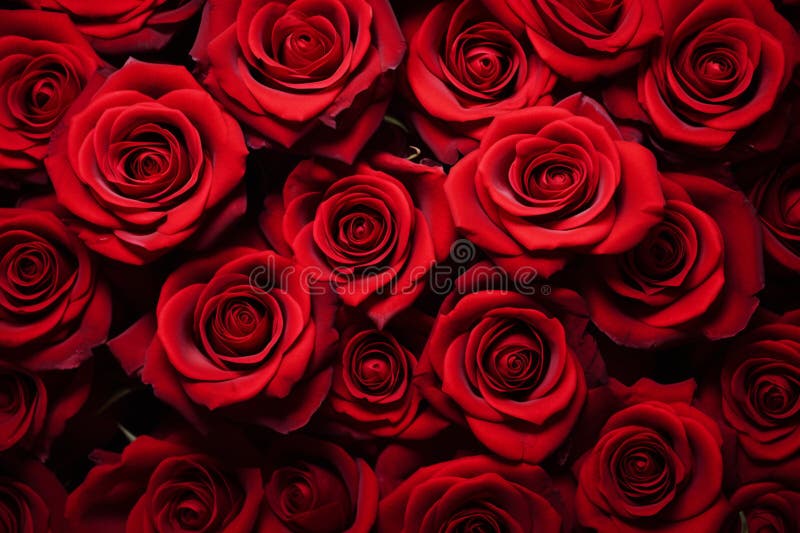 Background from a Bouquet of Red Roses Stock Illustration ...