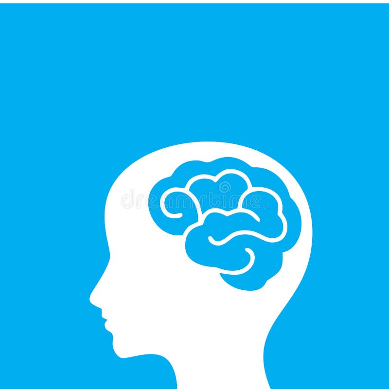 Human Brain Icon and Simple Flat Symbol for Web Site, Mobile, Logo, App ...