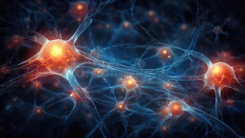 Background Brain Synapse Scan Stock Illustration - Illustration of ...