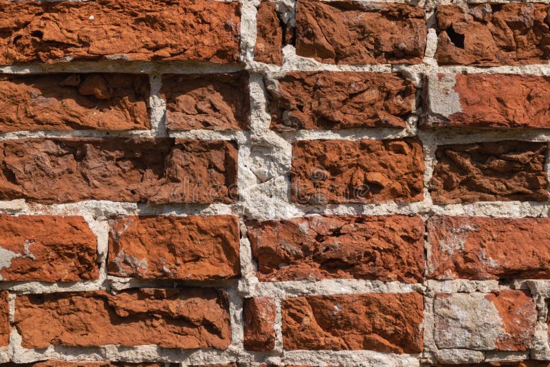 The Background is Brick. Old Brick Structure. Ruin.layout. Stock Photo ...
