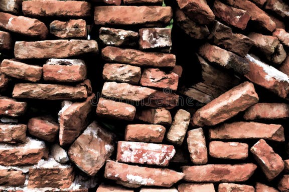 Background of Brick Wall Texture with Animated Effect Stock ...