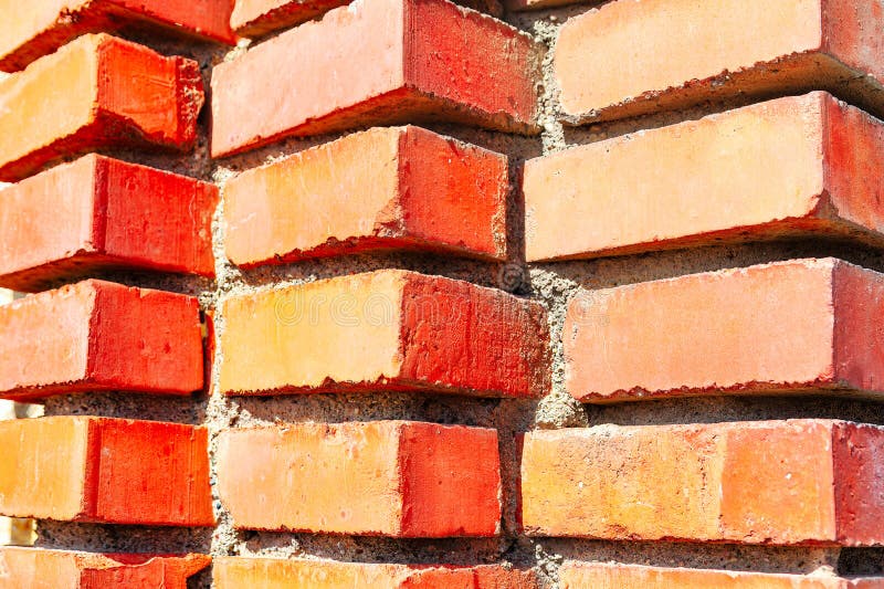 Background of Brick Wall Texture Stock Image - Image of mortar ...