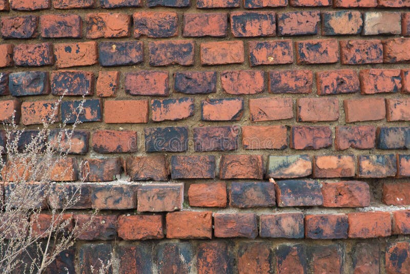 Background Texture of an Old Ruined Brick Wall Stock Image - Image of ...