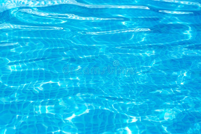Background of Bright Blue Clear Water in the Pool Stock Image - Image ...
