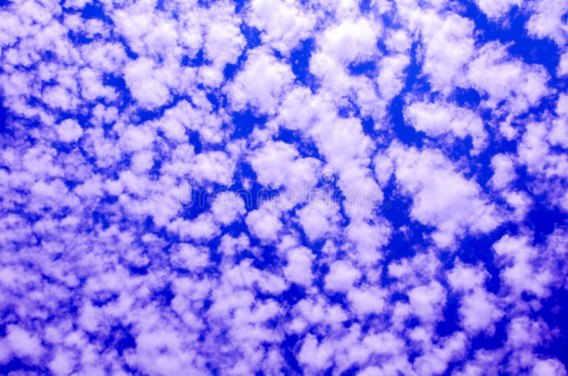 Background from a Bright Blue Sky with Shallow Clouds in Computer ...