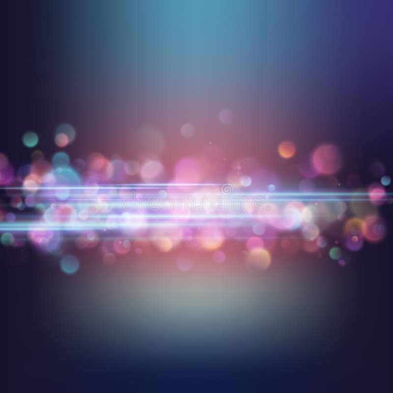 Background with Bright Magic Lights. EPS 10 Stock Vector - Illustration ...