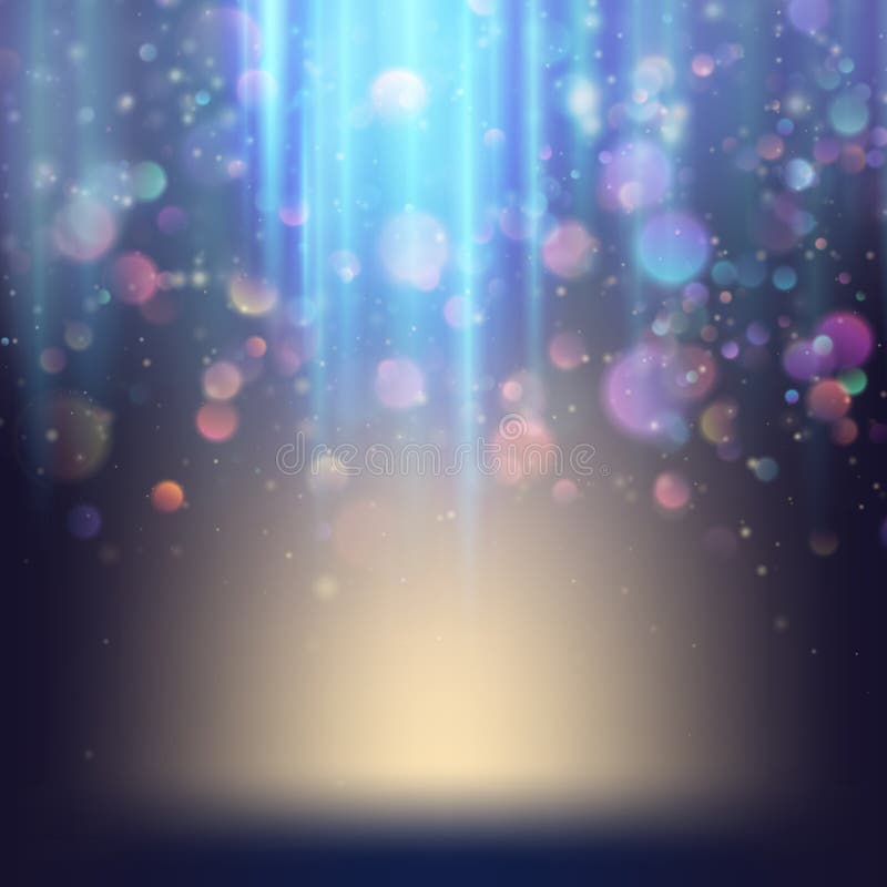 Bright Magic Lighting Effect on Transparent Background Stock Vector ...