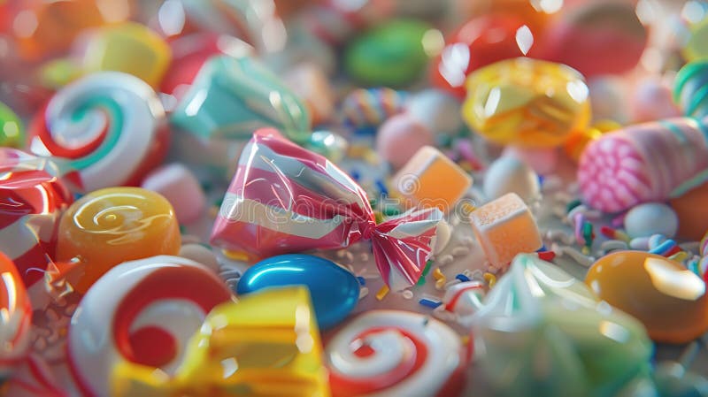Background of Bright Multi-colored Candies.Delicious Sweets, Candies ...