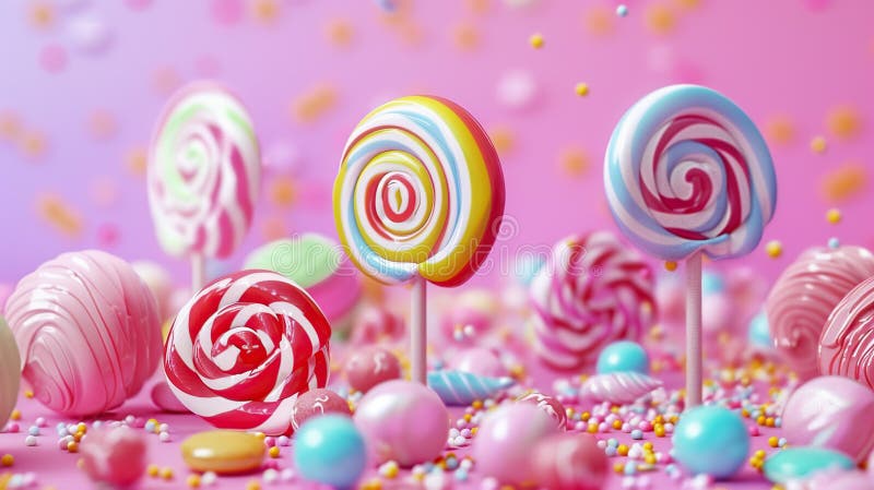 Background of Bright Multi-colored Candies.Delicious Sweets, Candies ...