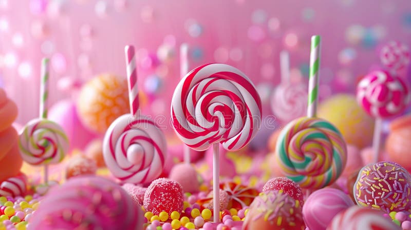 Background of Bright Multi-colored Candies.Delicious Sweets, Candies ...