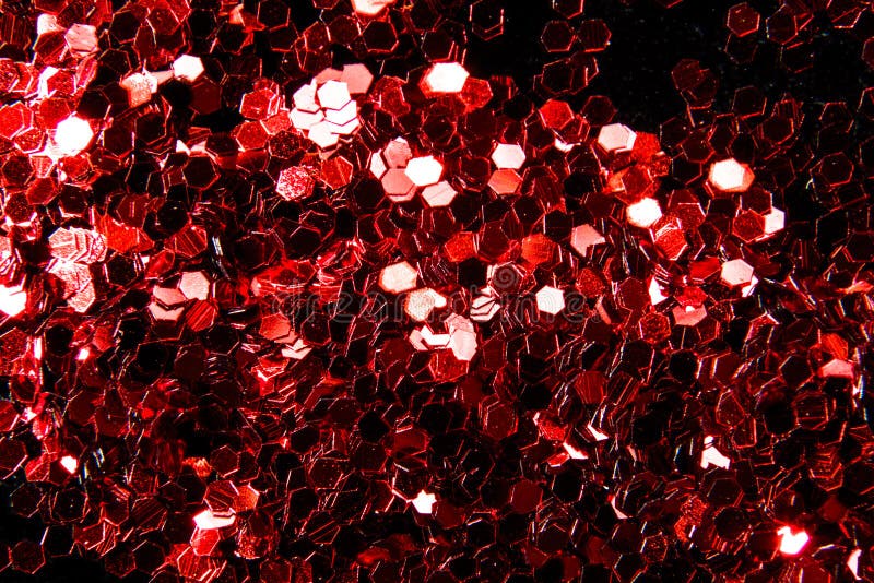 Background of Bright Red Sequins is Macro Stock Photo - Image of ...