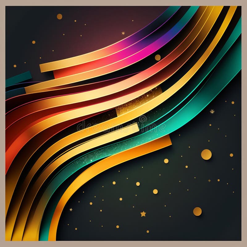 Background of Bright Repeating Lines Generative AI Stock Illustration ...