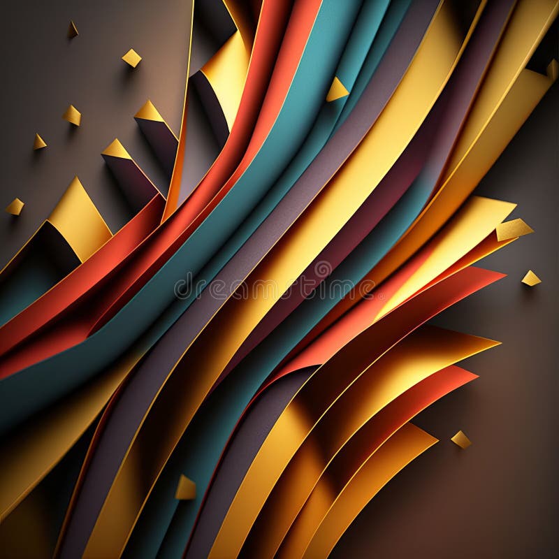 Background of Bright Repeating Lines Generative AI Stock Illustration ...