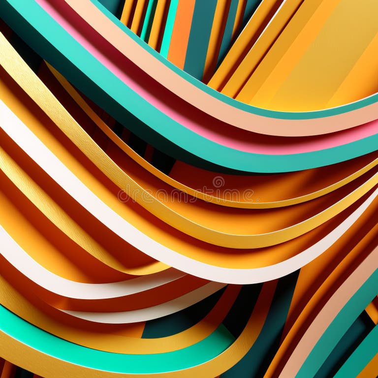Background of Bright Repeating Lines Generative AI Stock Illustration ...