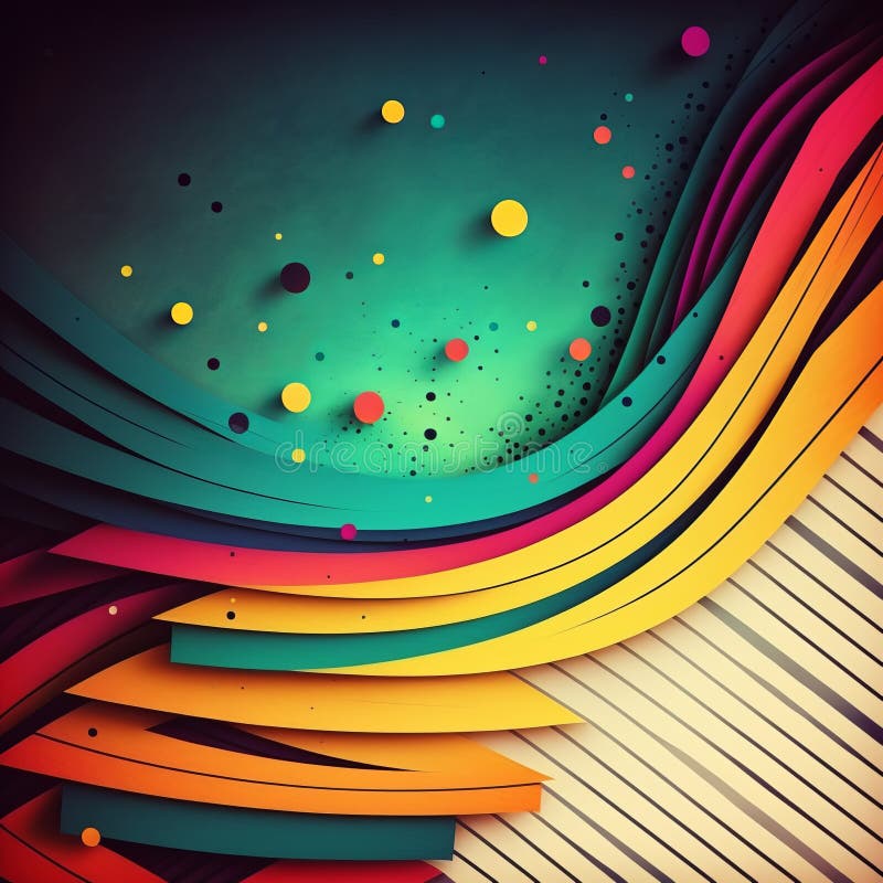 Background of Bright Repeating Lines Generative AI Stock Illustration ...