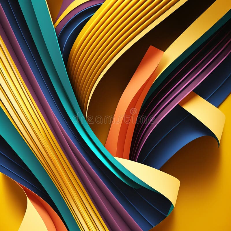 Background of Bright Repeating Lines Generative AI Stock Illustration ...