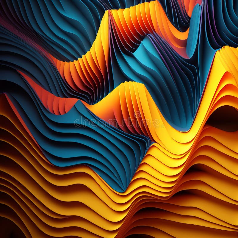 Background of Bright Repeating Lines Generative AI Stock Illustration ...