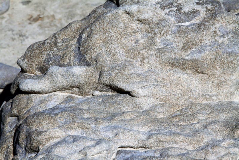 Bright Red Rocks Forming Barrier Along Charlottetown Harbour Stock ...