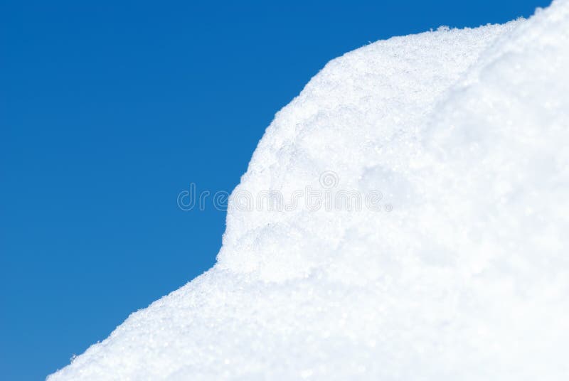 Background from Bright Snow and Sky Stock Image - Image of frost ...