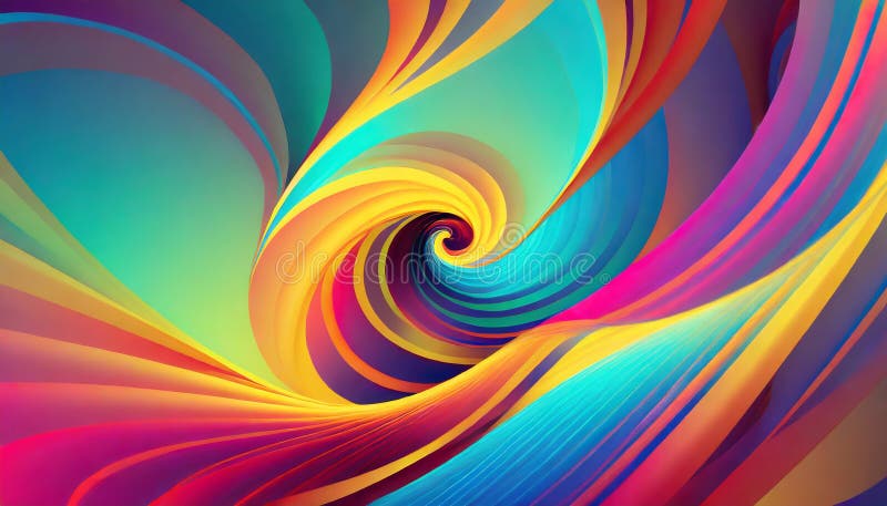 Background with Bright Swirls and Gradients. Stock Illustration ...