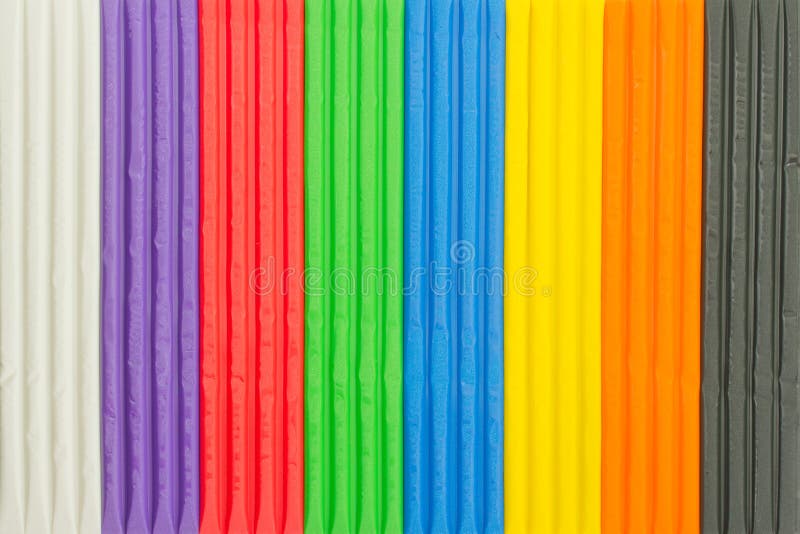 Background of Brightly Coloured Modelling Clay Stock Photo - Image of ...