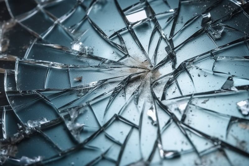 Background of Broken Glass on Small Details Stock Illustration ...