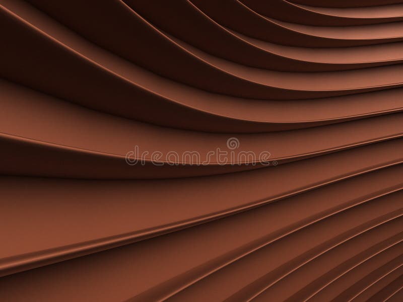 Background of Brown Abstract Waves. Render Stock Illustration ...