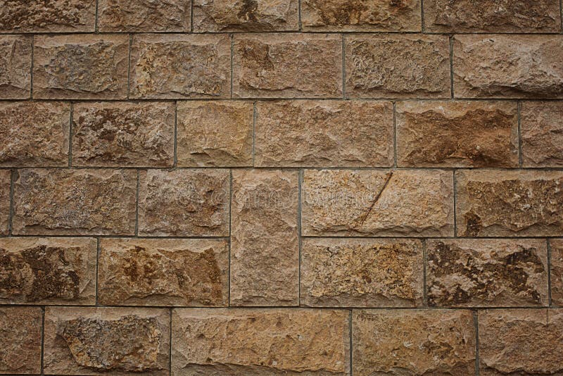 Background Brown Dark Texture Wall of Blocks Stock Photo - Image of ...